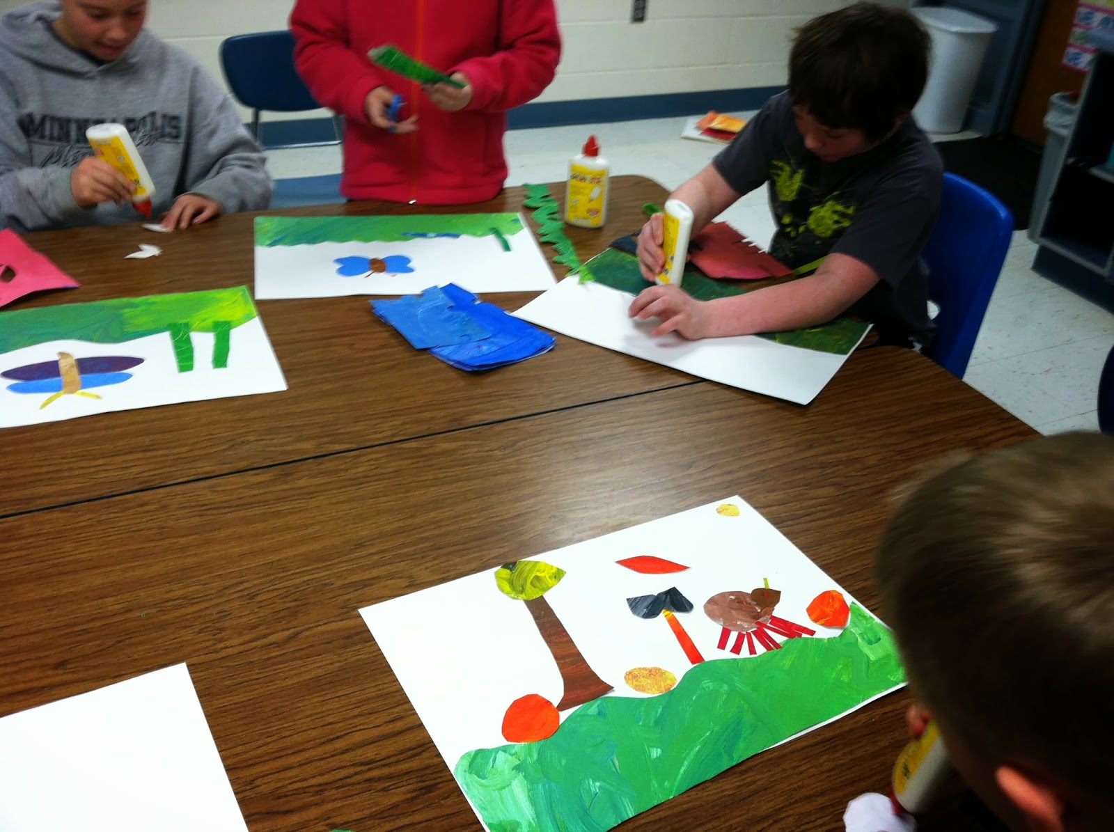 Wahoo for Art!: 3rd Grade Eric Carle Inspired Collages