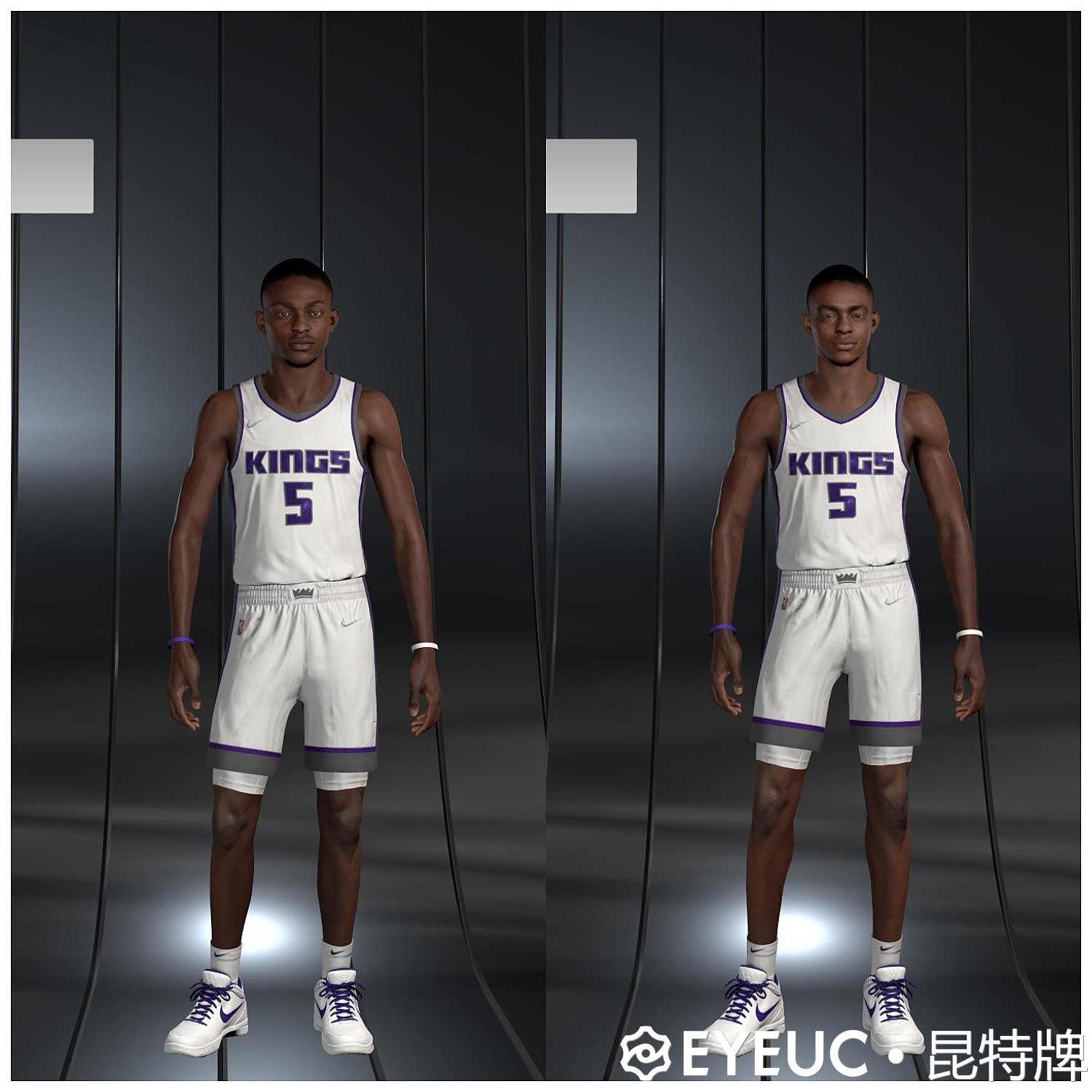 NBA 2K22 De'Aaron Fox Cyberface & Hair Update (2 Versions) by Quint ...