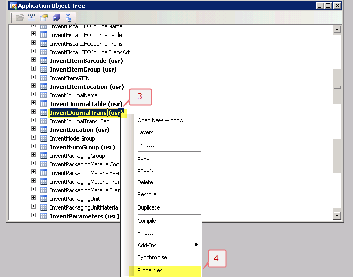 TUTORIALS ENABLE MODIFYING AND CREATING TABLE AXAPTA 4.0 - Song Nghia ...
