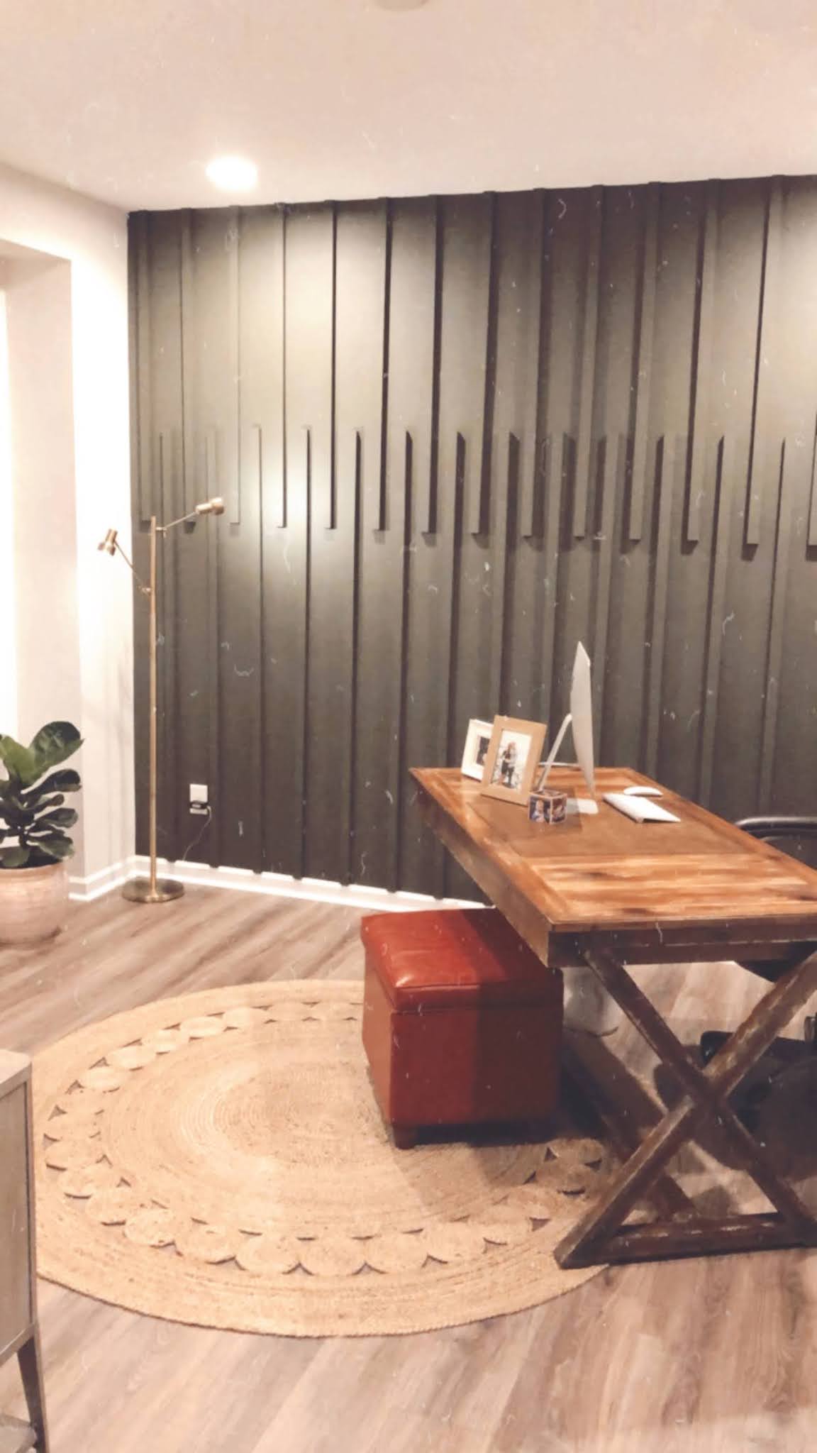 DIY: Board and Batten Linear Office Wall