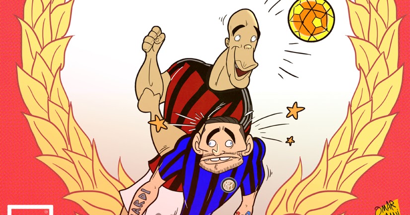 Omar Momani cartoons: Alex's header goal on Inter Milan