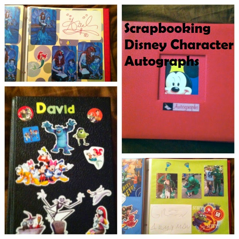 OneLilSparkMom: Scrapbooking Disney Character Autographs