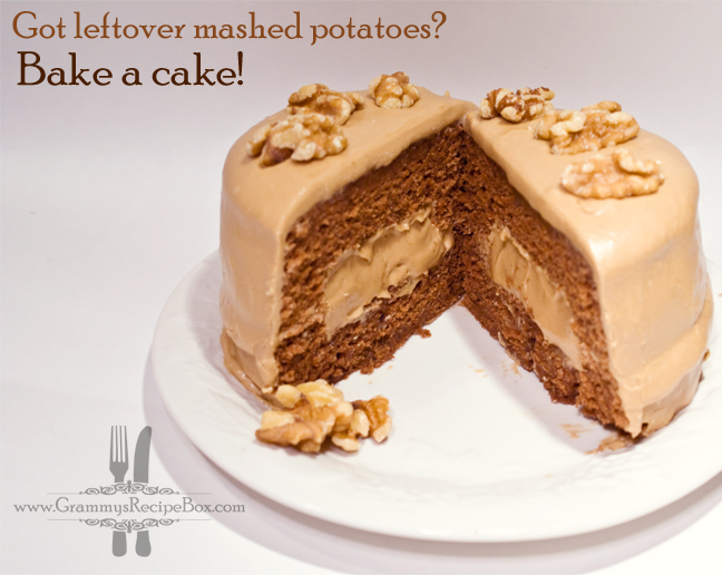 Grammy's Recipe Box: Got leftover mashed potatoes? Bake a cake!