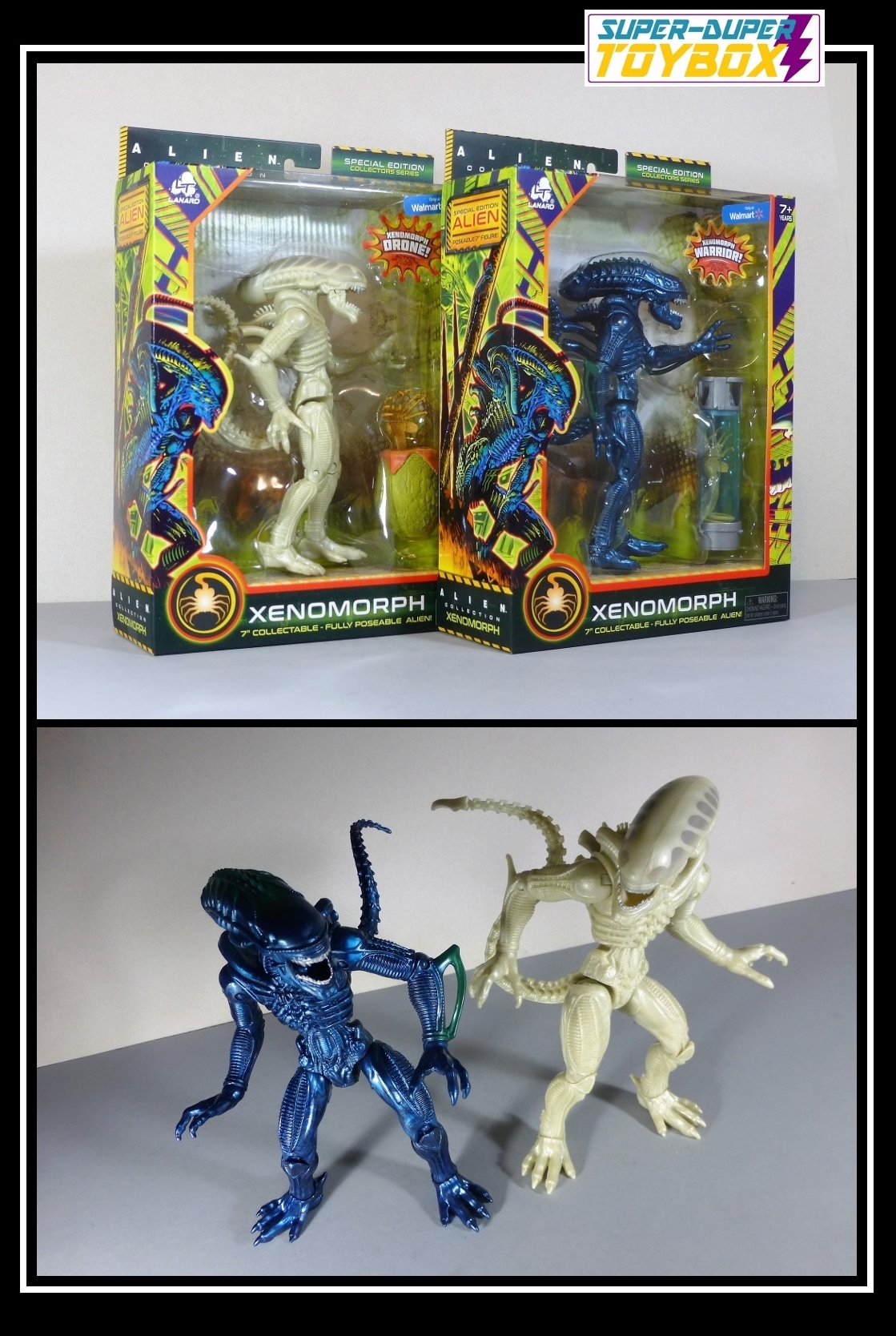 Super-DuperToyBox: Lanard Alien Warrior & Drone Xenomorphs & Hunter ...