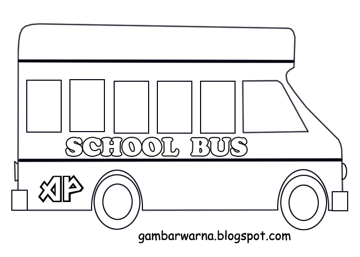Mewarnai Bus | Belajar Mewarnai Gambar