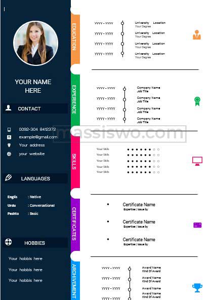 12 Contoh Cv Menarik Dalam Bentuk Word Terupdate - Galeri Jobseeker