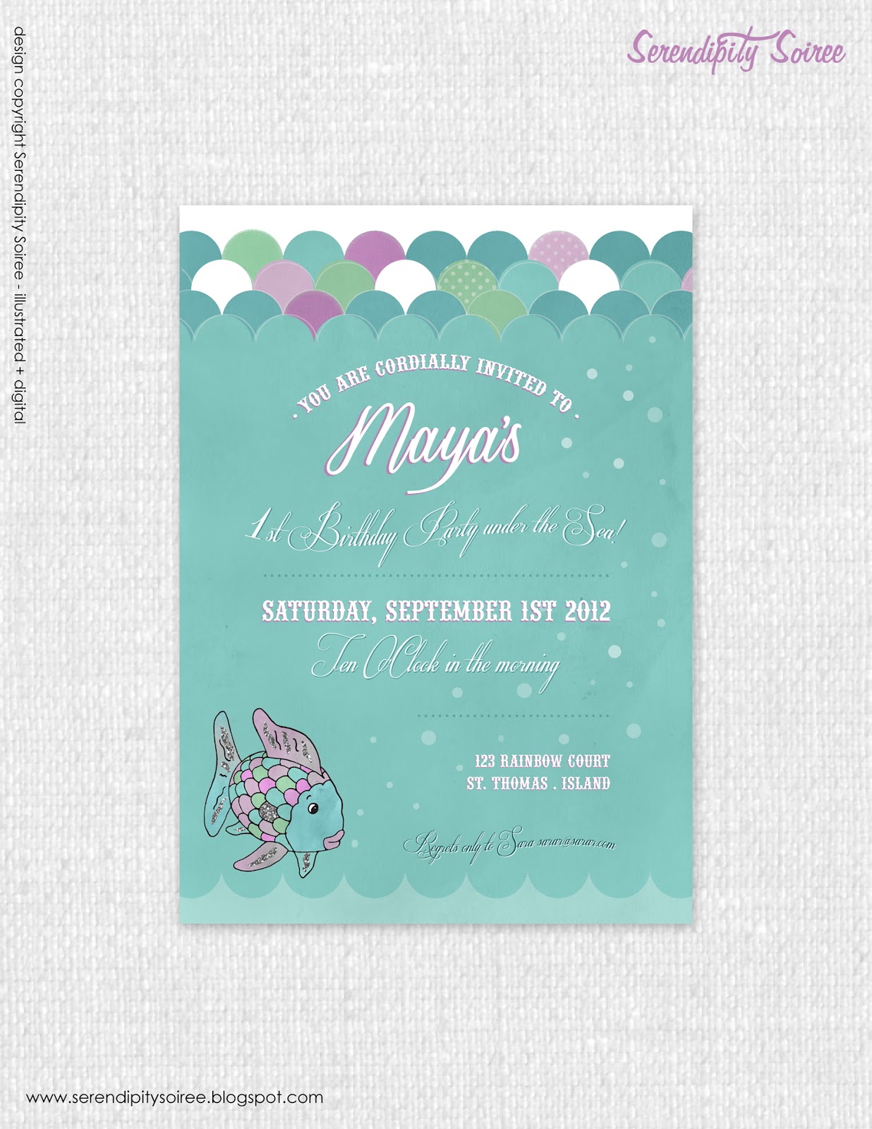 Serendipity Soiree: {Invitation Collections} The Rainbow Fish - Under ...