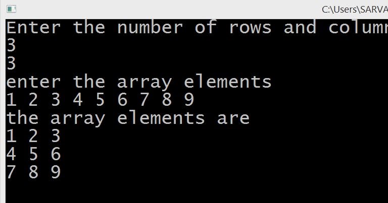 Technology Blog : Passing a 2D array to a function in C