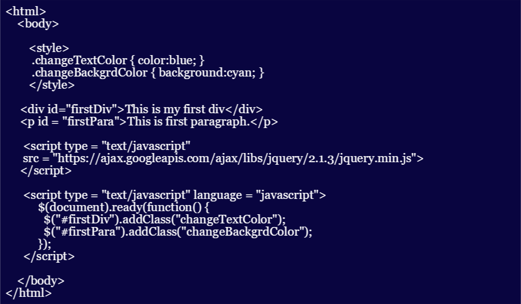 Web Technologies Jquery Attributes