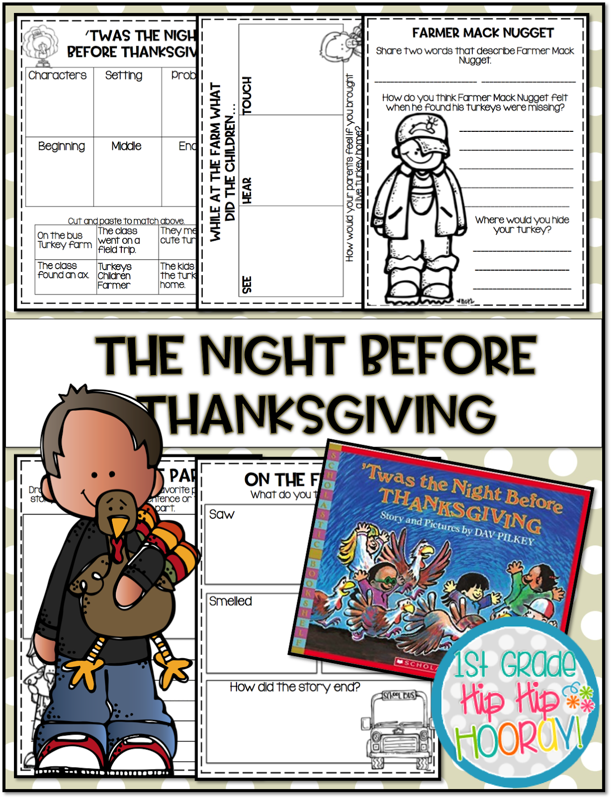 1st Grade Hip Hip Hooray!: 'TWAS the Night Before Thanksgiving