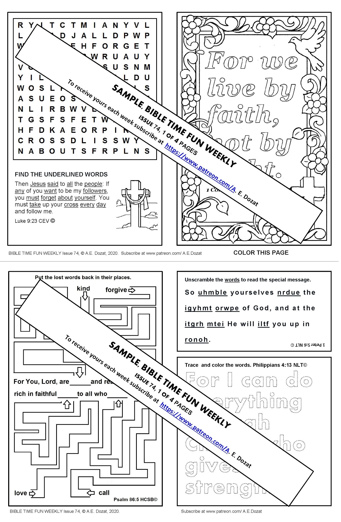 Coloring Pages for Kids by Mr. Adron: Free Jeremiah 9:24 Bible verse ...
