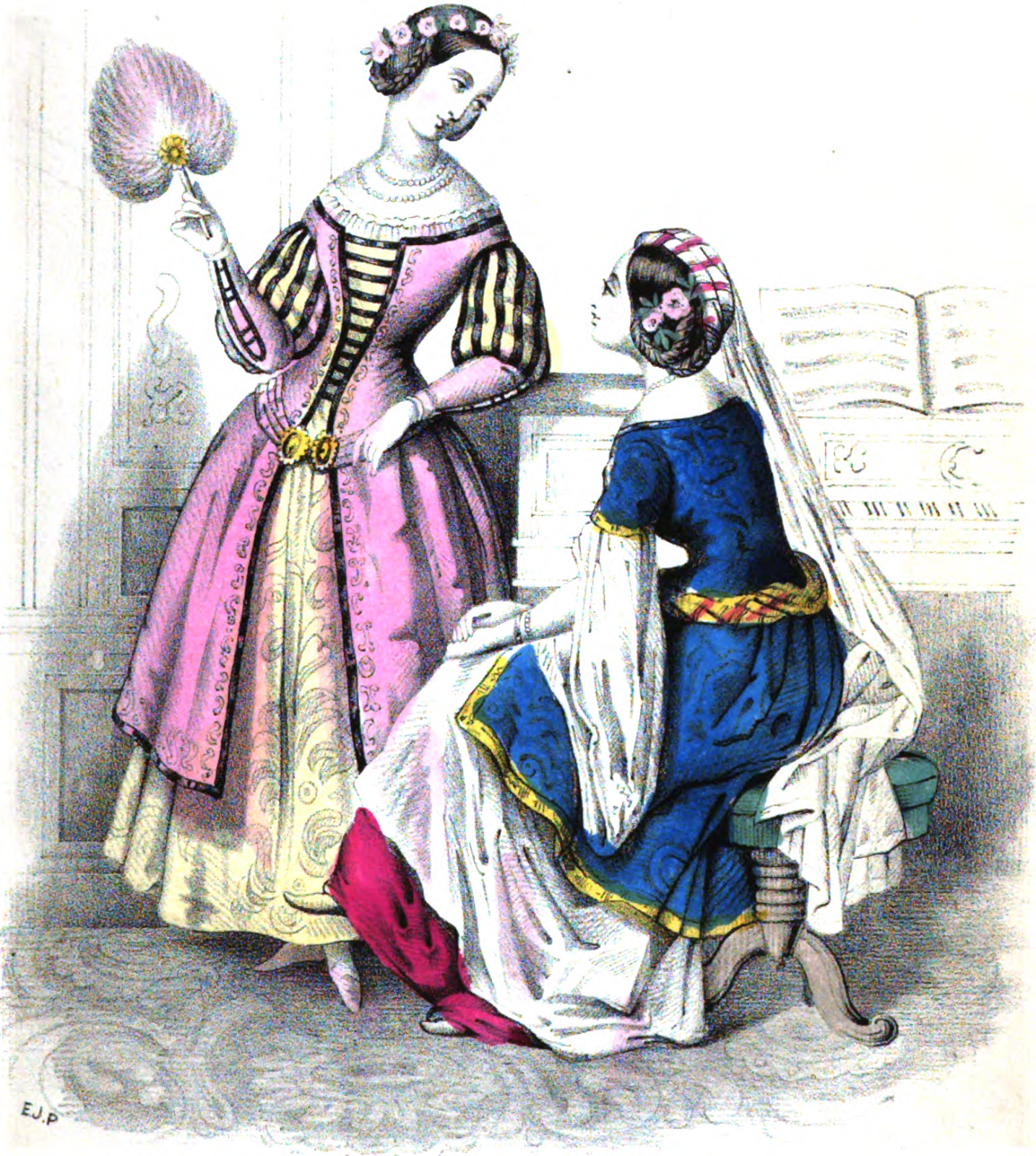 19th Century Historical Tidbits: 1845 Fashions