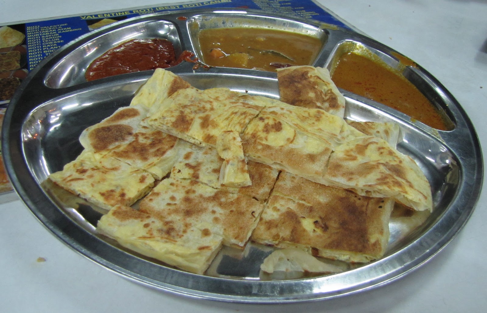 Valentine Roti, Best Roti in Kuala Lumpur? Malaysia - The Yum List