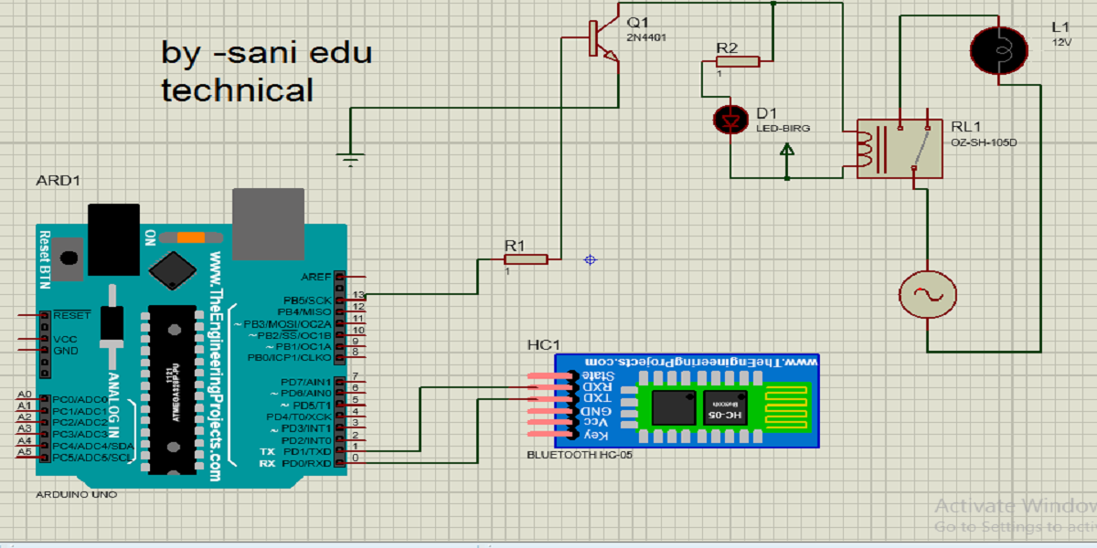 sani edu technical: Arduino based home automation using Bluetooth...
