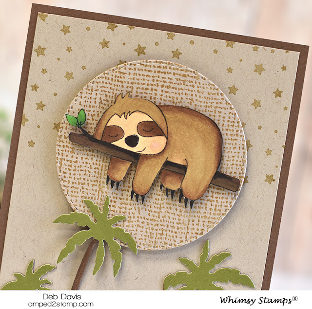 Sleepy Sloth Tropical Oasis - NewAmped2Stamp
