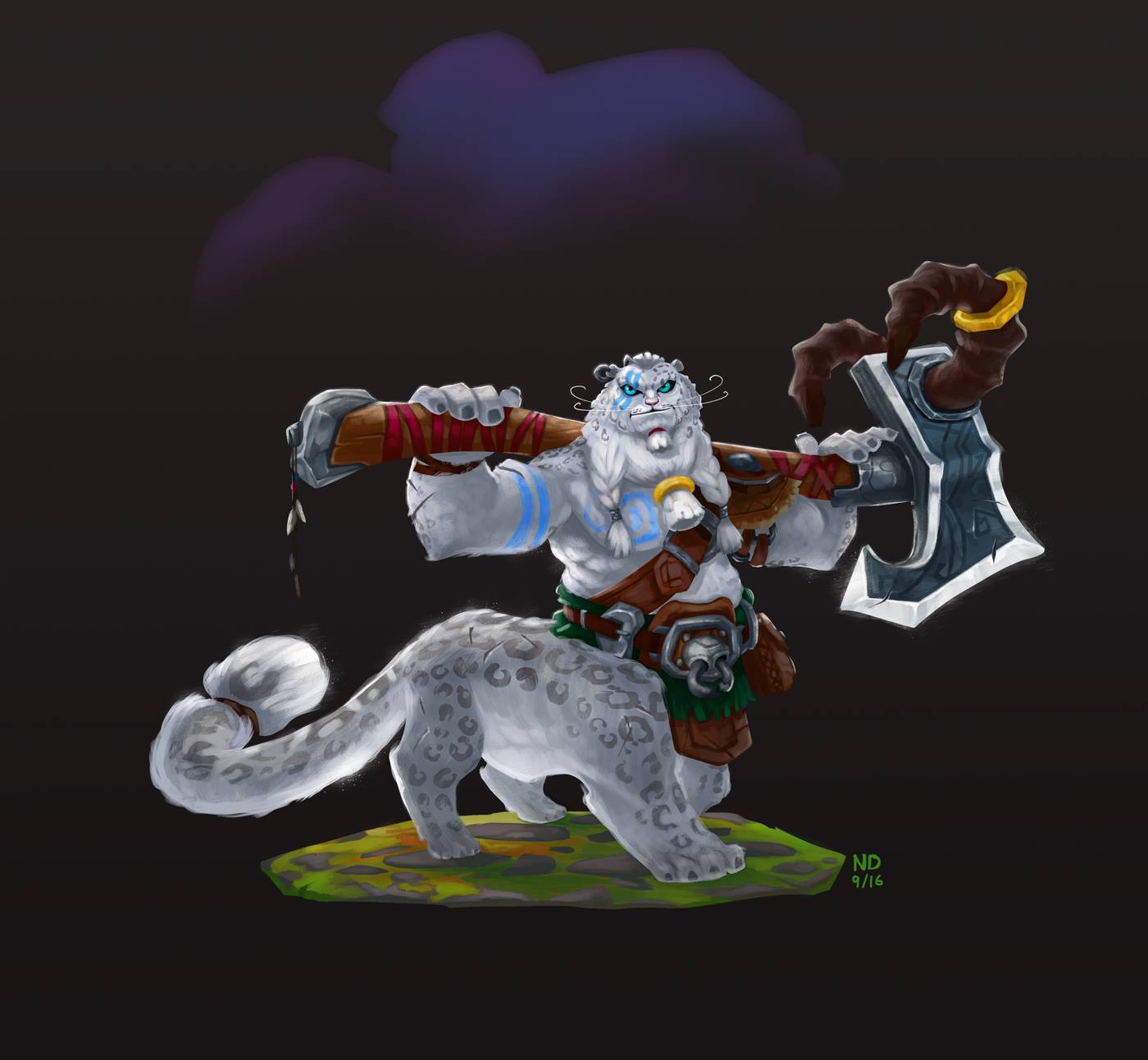 Lostinarc: Snow leopard centaur character for " FB Character Design ...