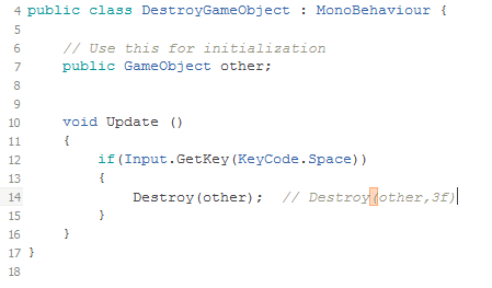 Look at , lerp , Destroy gameObject - Unity