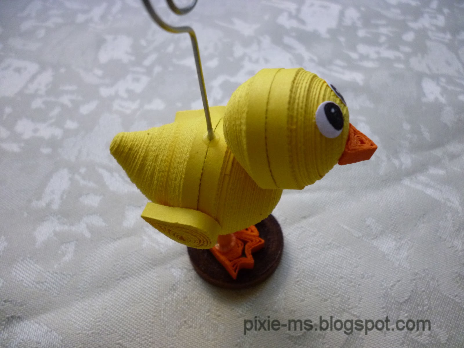 Papírvilág: quilled 3d chicken / quilling csibe