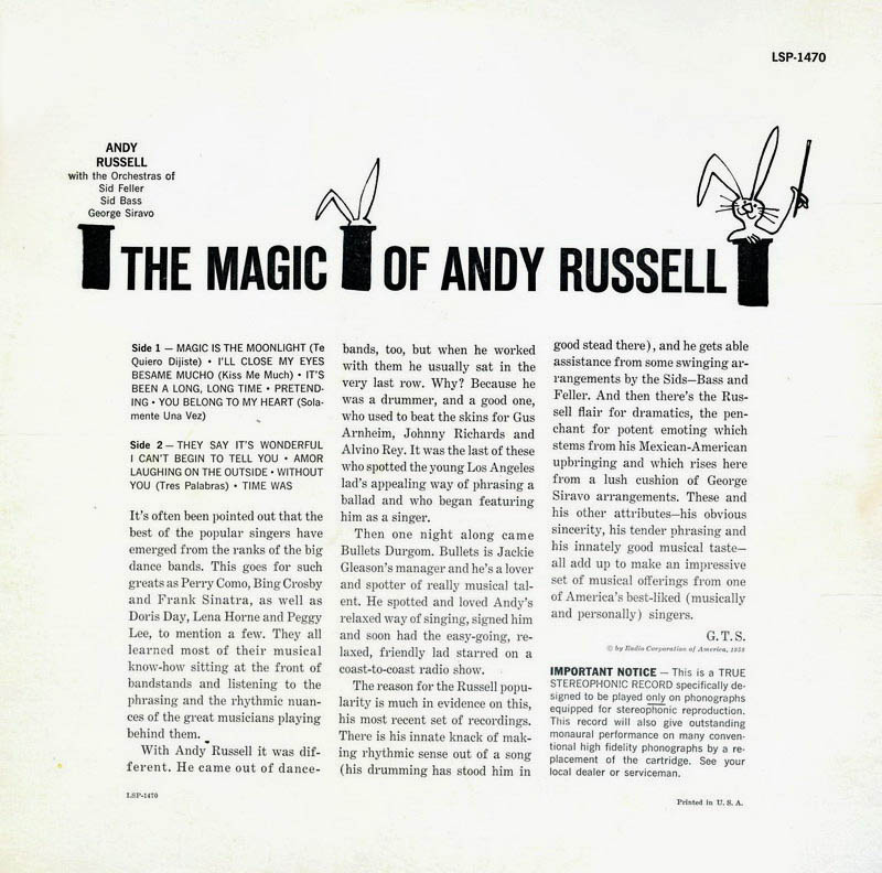 ENTRE MUSICA: ANDY RUSSELL - The magic of Andy Russell