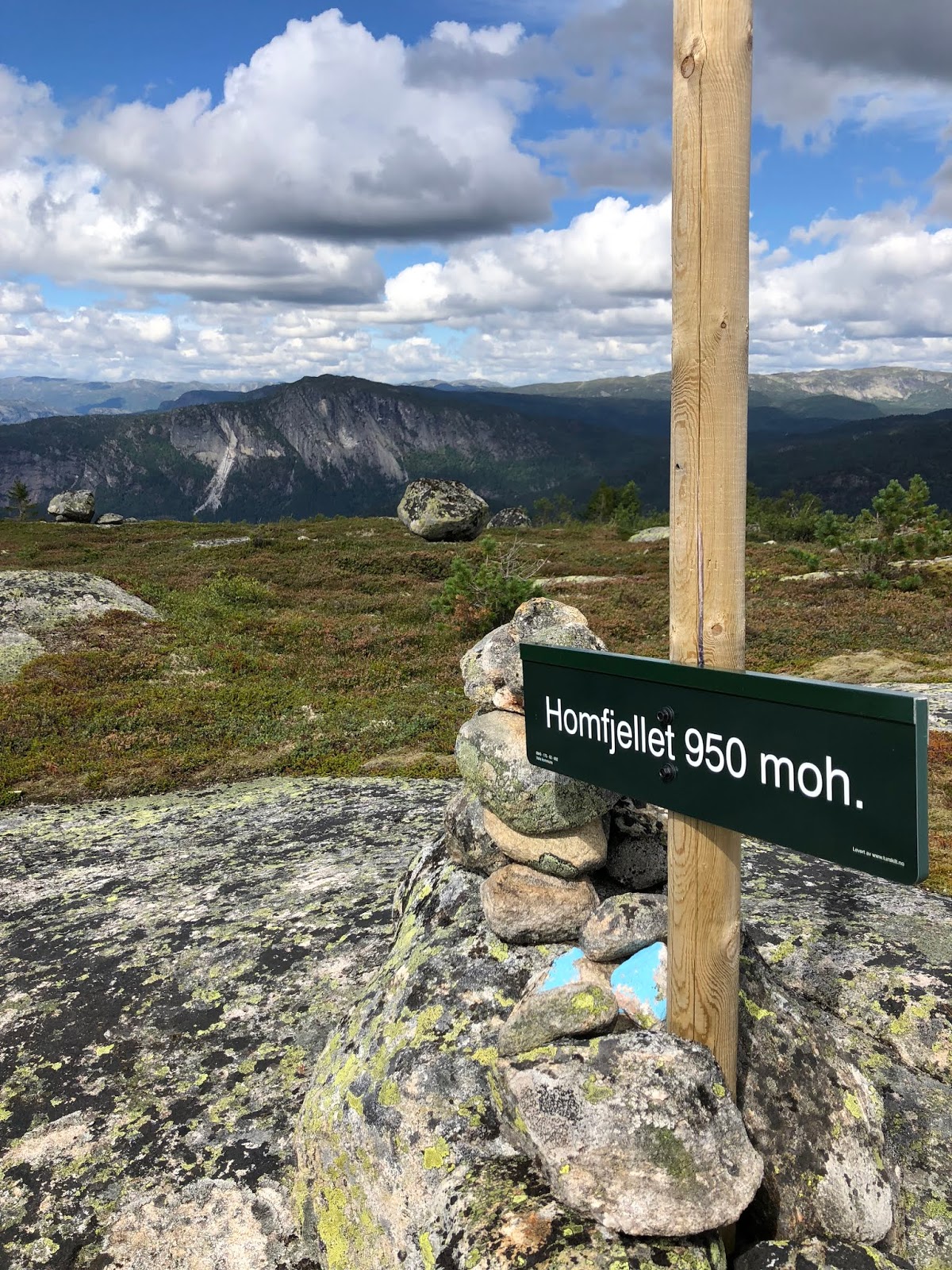 Marits turblogg: Homfjell, med utsikt over hele Setesdalen