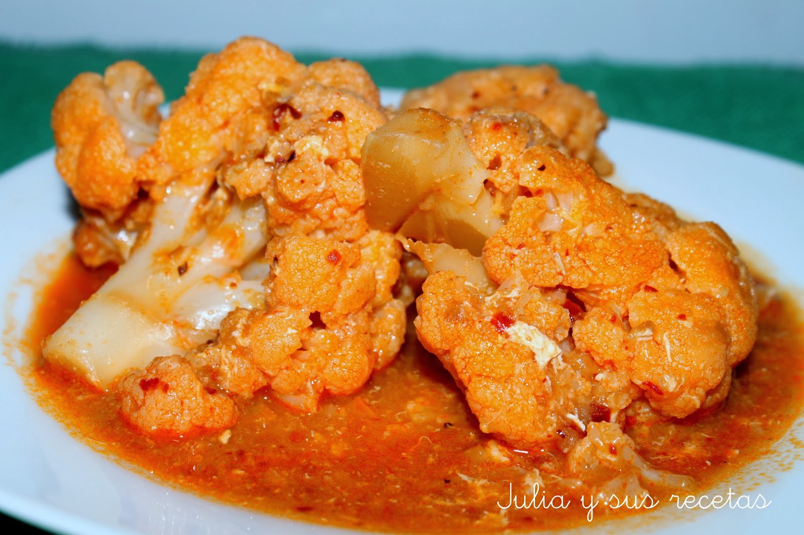 JULIA Y SUS RECETAS: COLIFLOR ESPARRAGADA