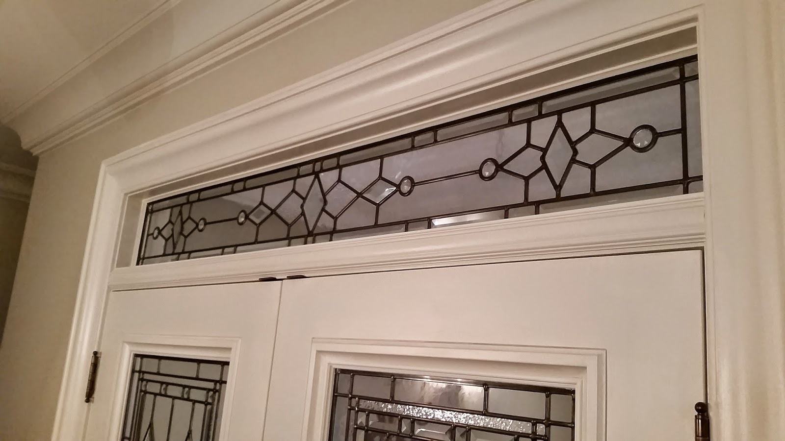 Glassworks Studio: Leaded Glass Transoms in New but Classic Build ...