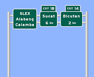 SLEX signage improvement ideas between Alabang and Buendia