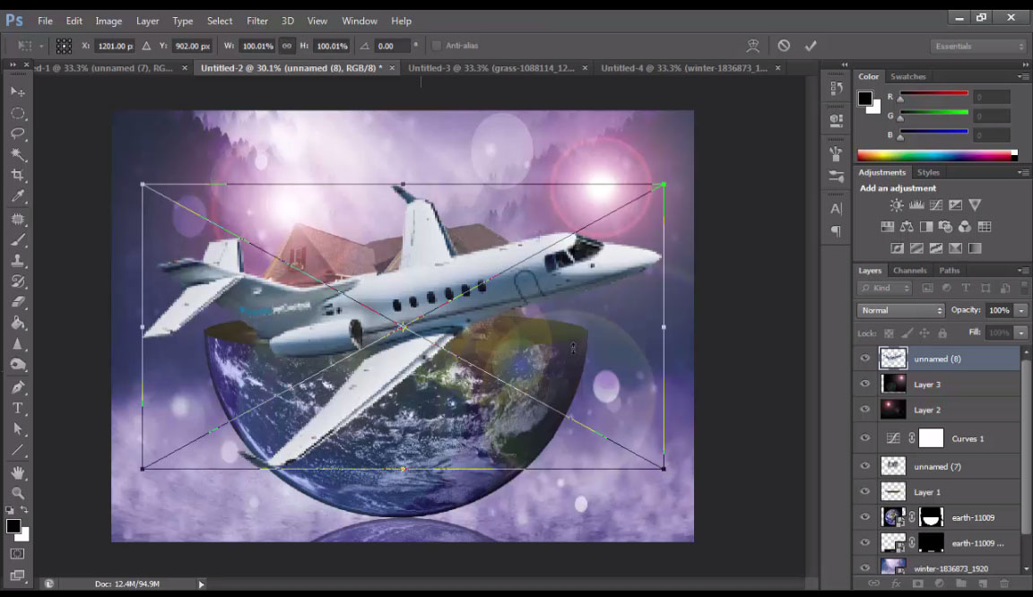 Photoshop Tutorial : Earth manipulation