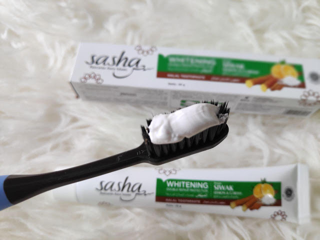 Pasta Gigi Halal Sasha dengan Kandungan Kayu Siwak