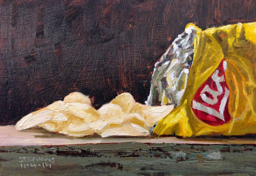 Daily Painting: Lays Potato Chips 5x7