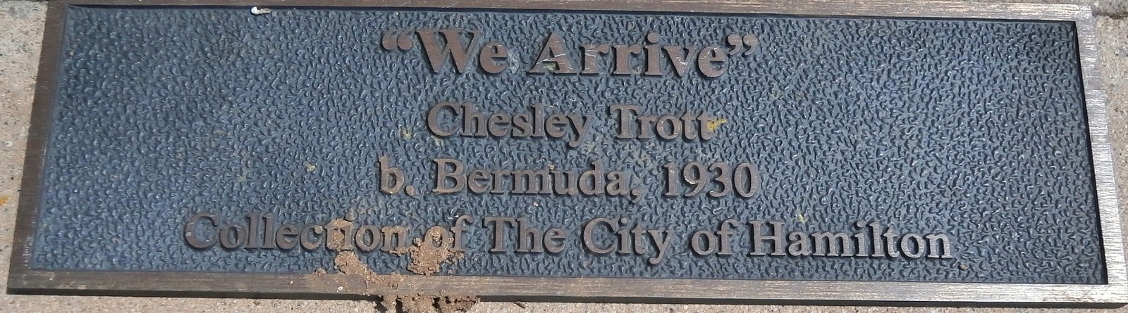 Corfu Blues and Global Views: Bermuda, "We Arrive", Chesley Trott