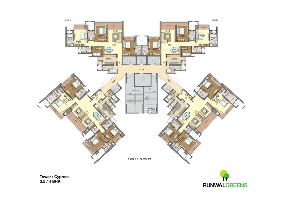 Mulund West - Runwal Group :Runwal Greens, 2BHK- 2.5BHK - -3BHK -3.5BHK -4BHK Runwal Greens ...