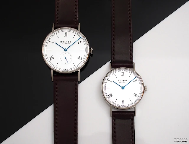 Hands-on Review: Nomos Glashütte Ludwig 38 enamel white and Ludwig duo ...