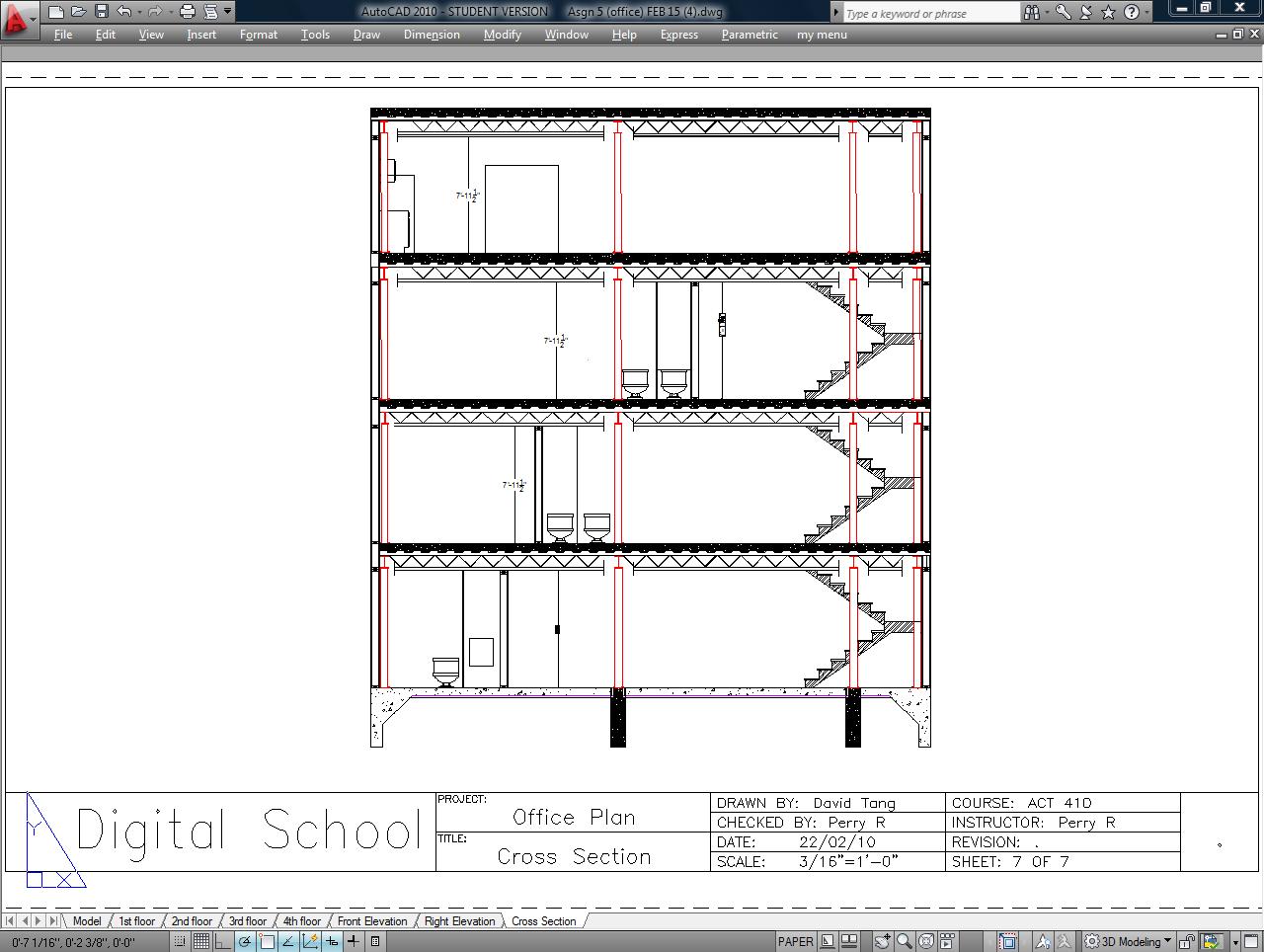 Portfolio Drawings: Architectural II CAD