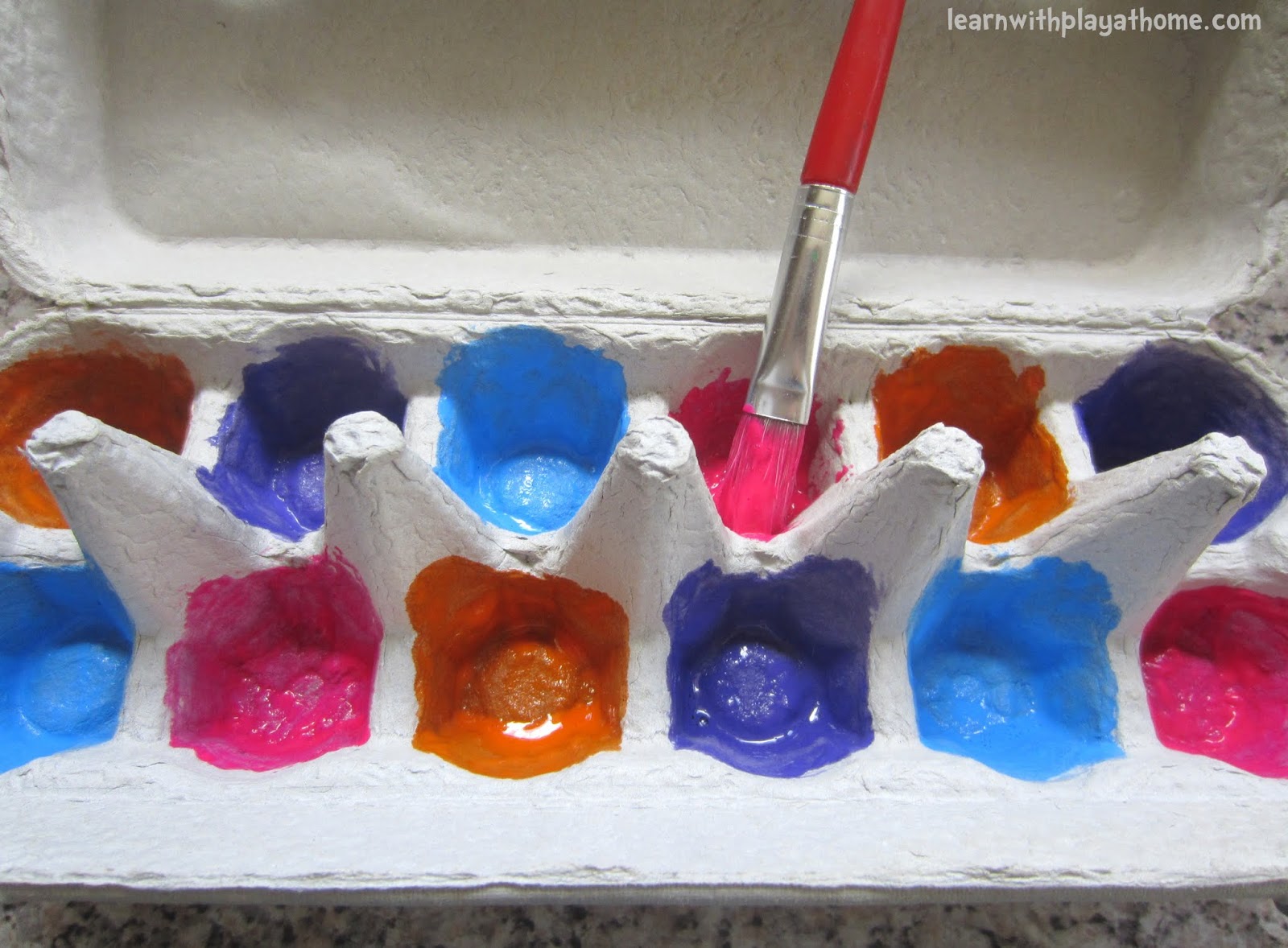 Learn with Play at Home: Sorting & Subitising with Egg Cartons. Playful ...