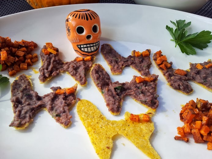 red or green?: Spooky Black Bean Dip & Chile Roasted Sweet Potato ...