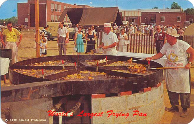*Postcard Gems: World's Largest Frying Pan