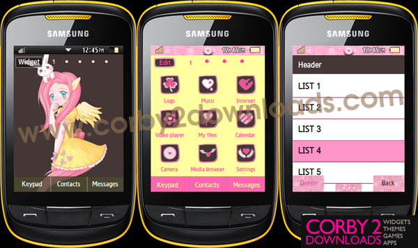 Скачать Samsung Corby 2 Темы Бесплатно - avatarfiles
