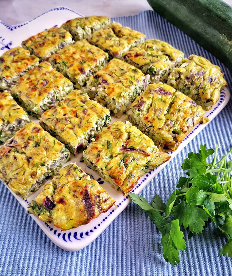 My Casual Brunch: Quadrados de Curgete