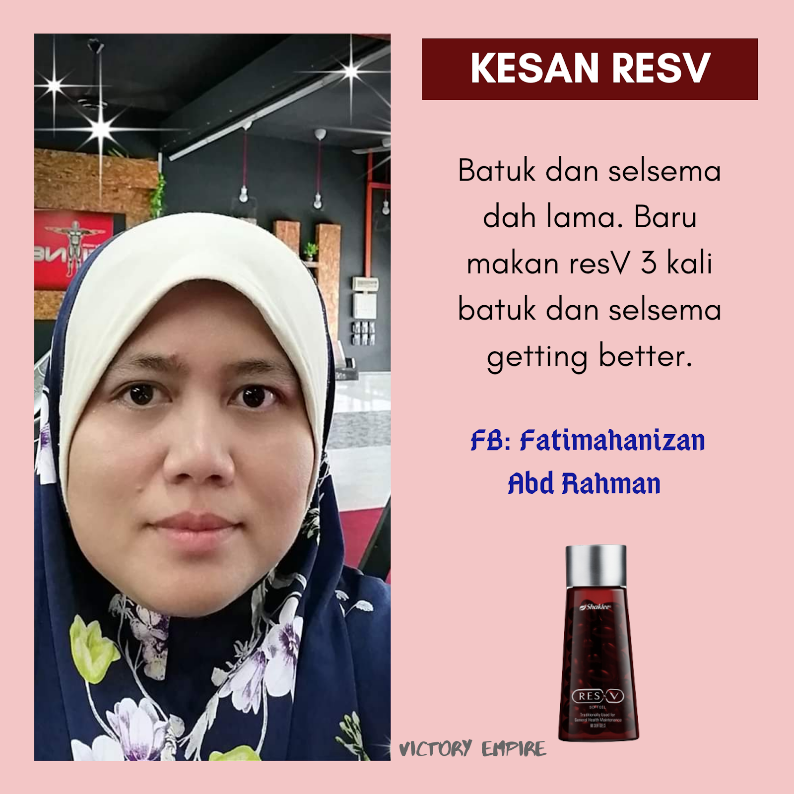 Testimoni Terbaru dan Berkesan ResV - Produk Shaklee