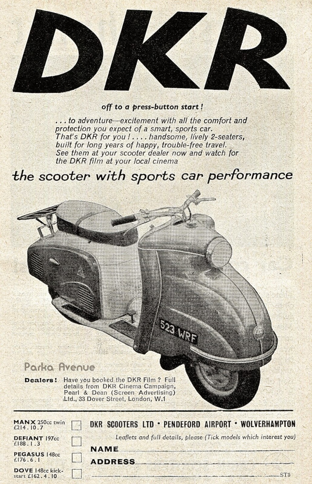 Parka Avenue: Scooters That Never Became Popular With Mods
