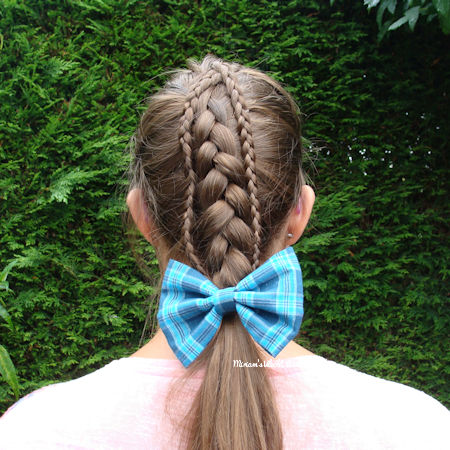 Miriam's Vlecht Lessen: Opvlechten (Dutch braid)