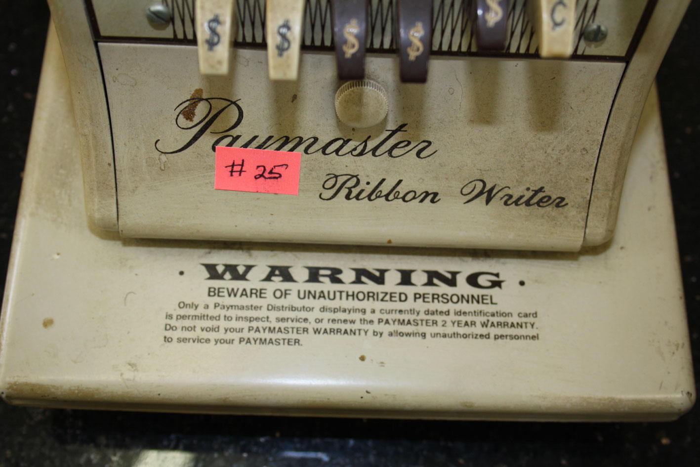 Progress is fine, but it's gone on for too long.: Paymaster Ribbon Writer