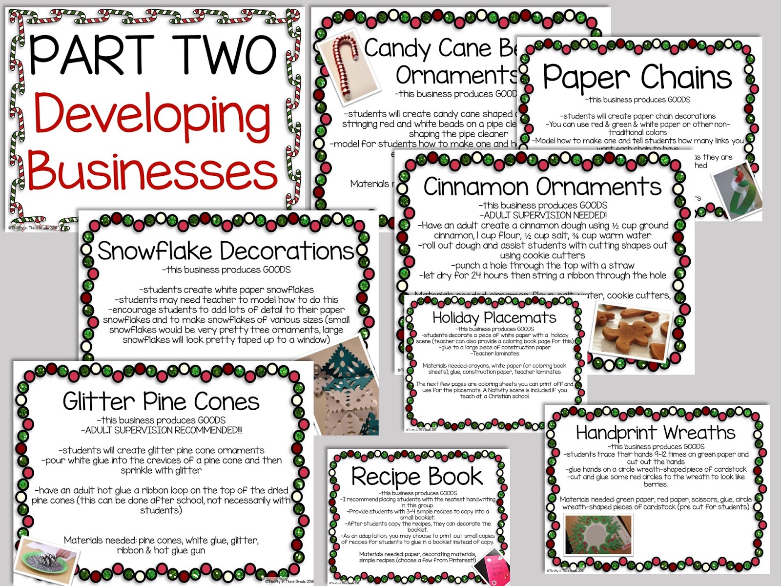 Holiday Economics {North Pole Workshop} - Thrifty in Third Grade