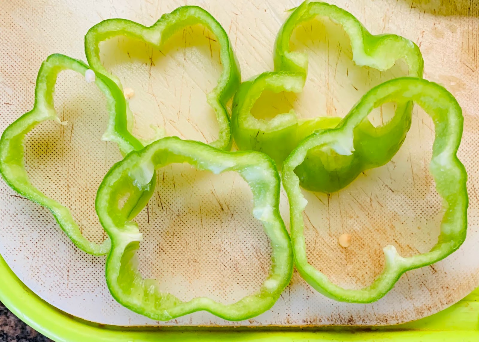 Capsicum Rings/Green Bell Pepper Rings