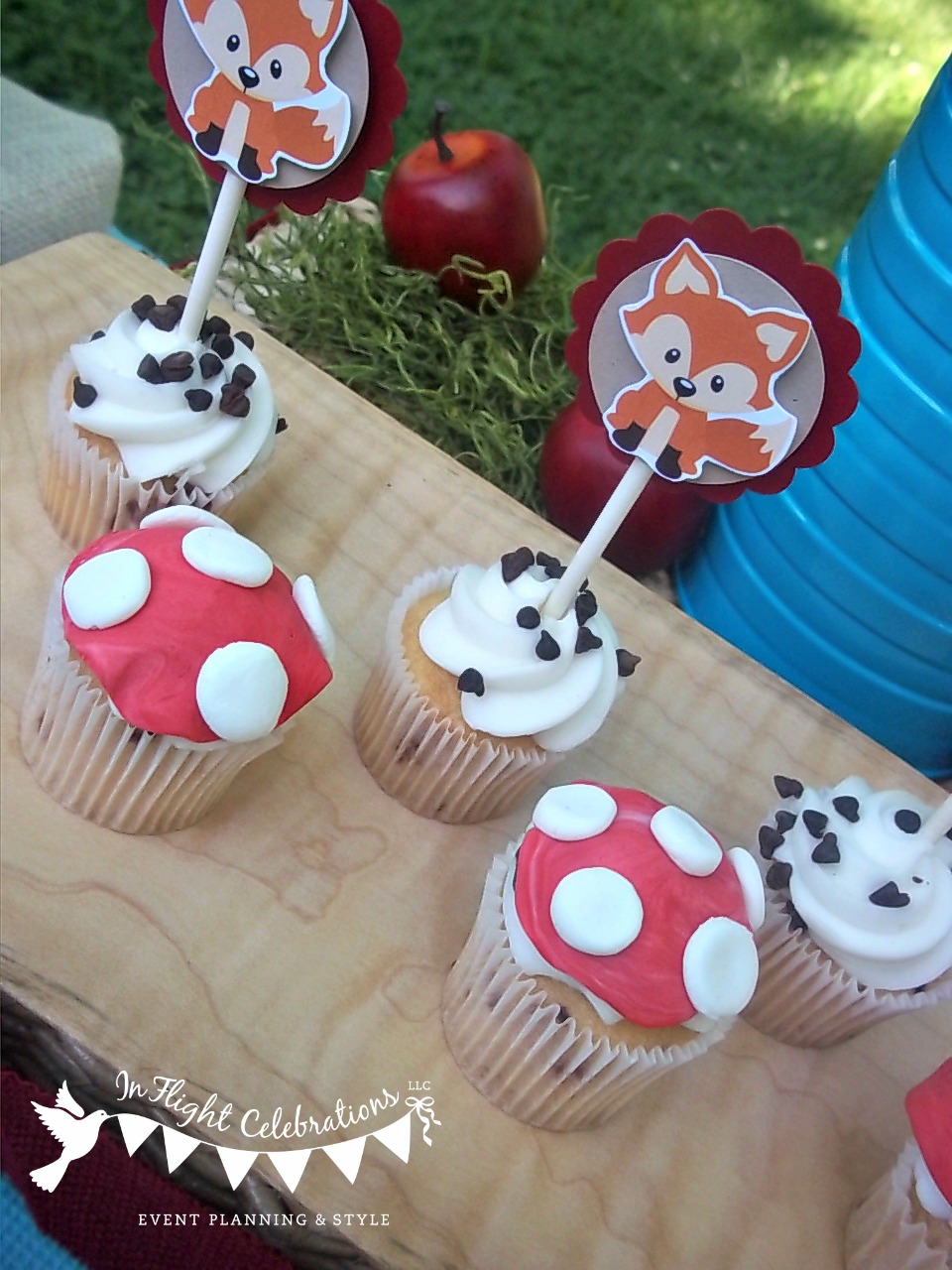 In Flight Party Ideas: Woodland Fox Dessert Table