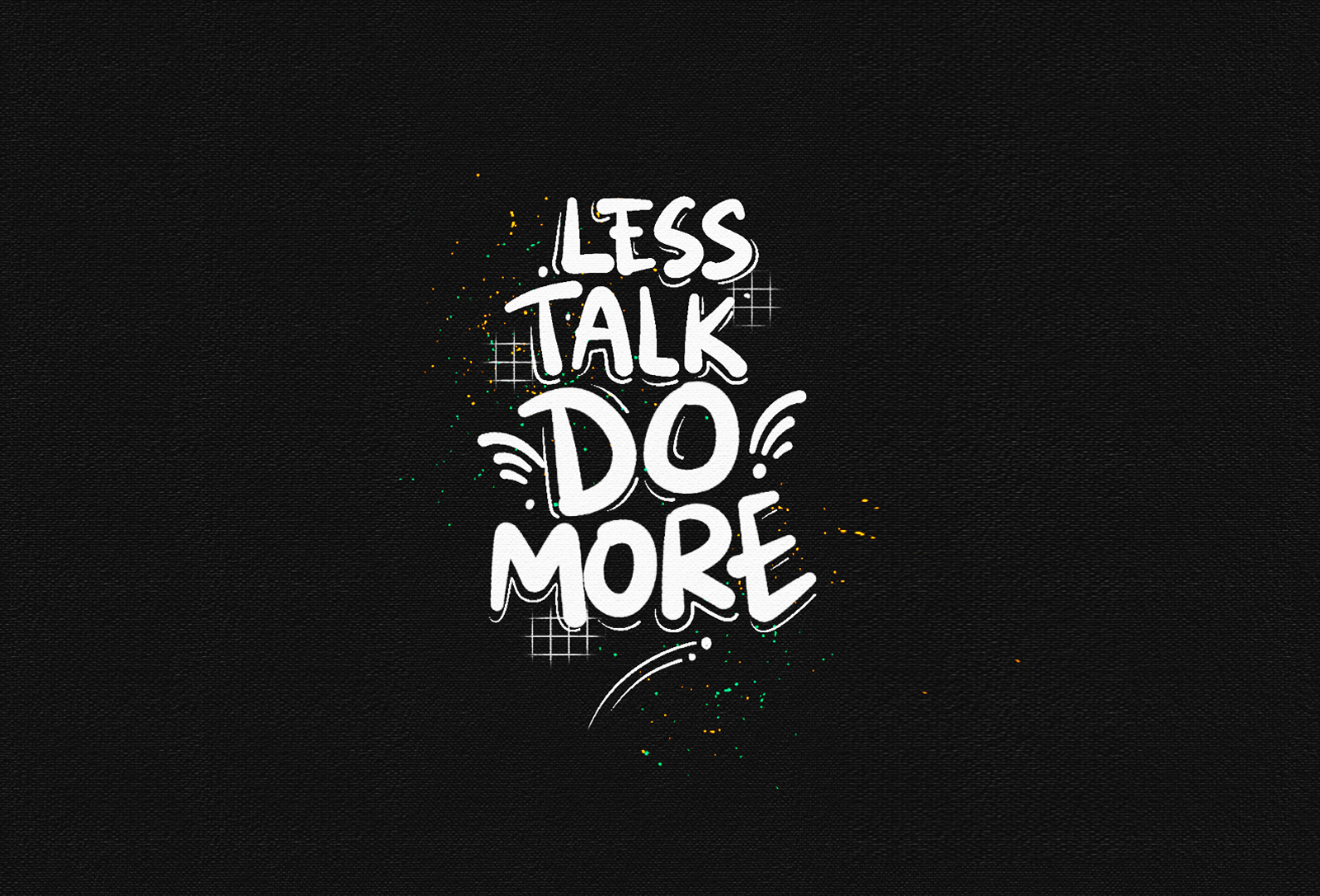 Create lettering by your mobile phone and use it as wallpaper