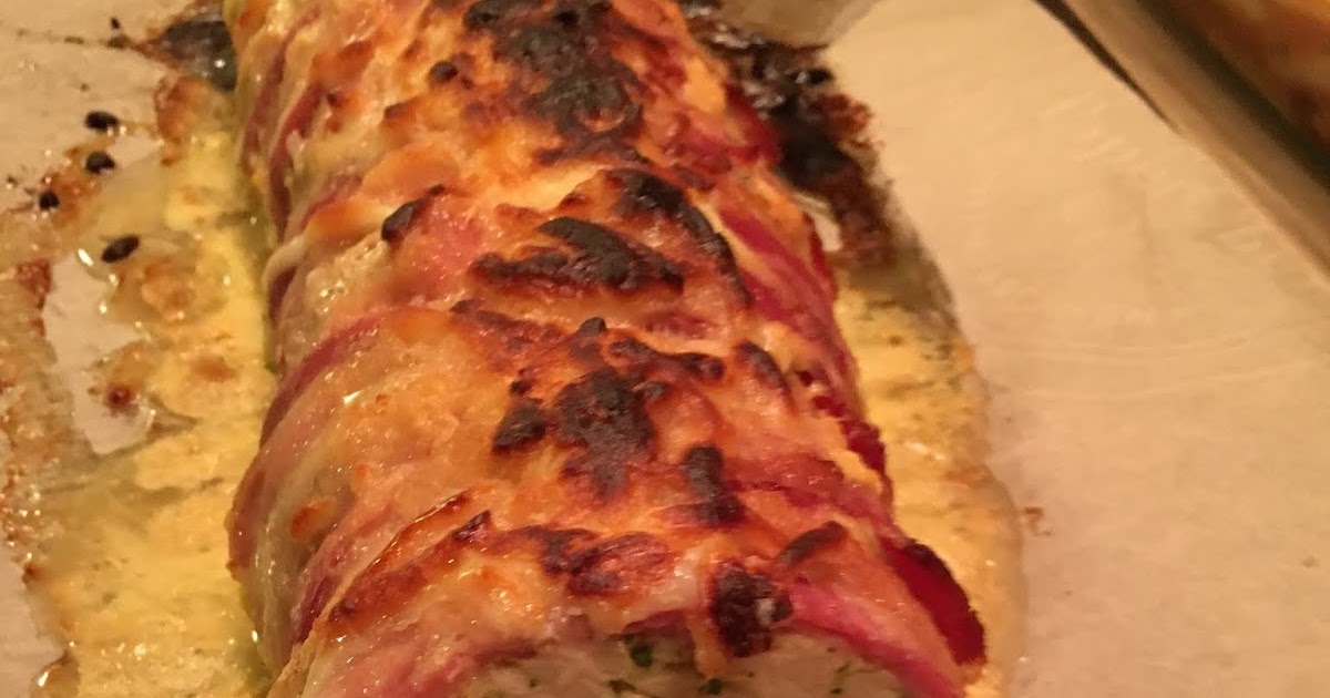 Bacon-wrapped chicken loaf