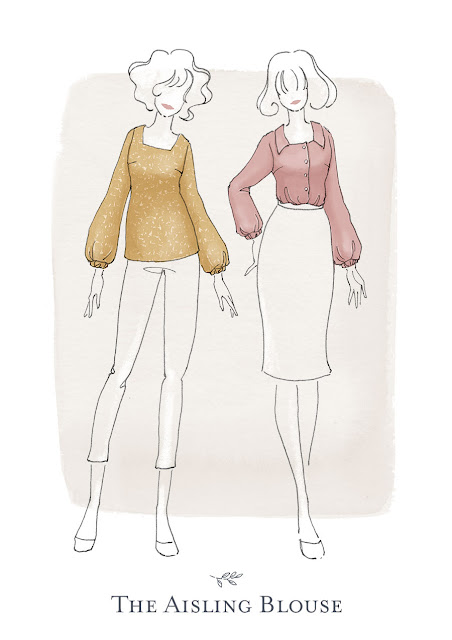 New Pattern Release! The Asteria Dress and the Aisling Blouse ...