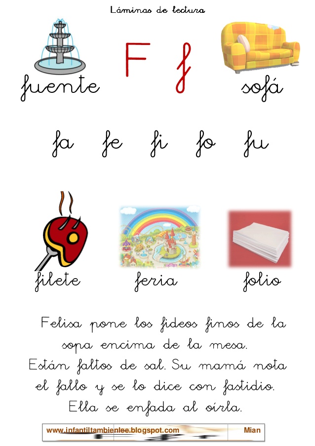 APRENDEMOS JUNTOS: Fonema F